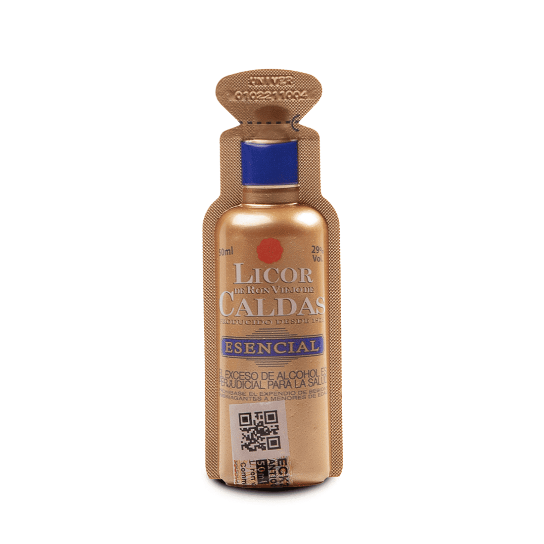 Shot Licor de Ron Viejo de Caldas Esencial 50 ml - KStore
